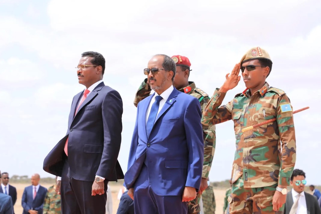 Madaxweyne xasan Shiikh oo Dhuusamareeb soo Gaaray(Sawiro